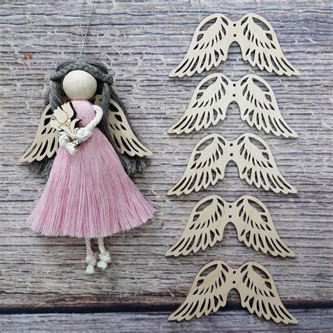 Крылья ангела Заготовка деревянная 10 4 8 см макраме 5 шт купить с доставкой по выгодным