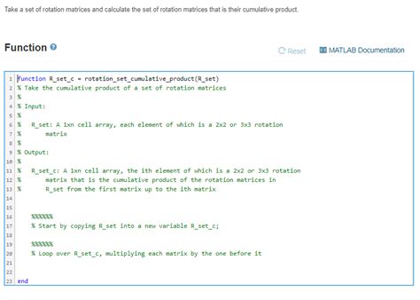Solved Take A Set Of Rotation Matrices And Calculate The Set