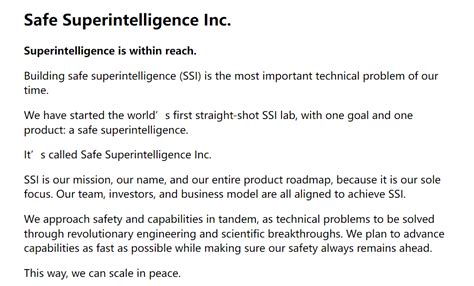 资讯评论 Openai 前首席科学家 Ilya Sutskever 创办新 Ai 公司 Oschina 中文开源技术交流社区