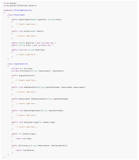 Requirements This Exercise Requires You To Implement