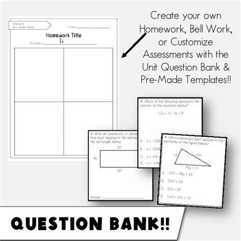 Pre Algebra Review Algebra 1 Curriculum Unit 1 Bundle Lauren Fulton Math