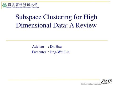 Ppt Subspace Clustering For High Dimensional Data A Comprehensive Review Powerpoint