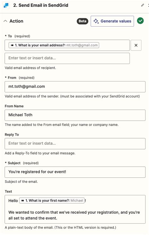 How To Send Sendgrid Emails From Typeform Zapier