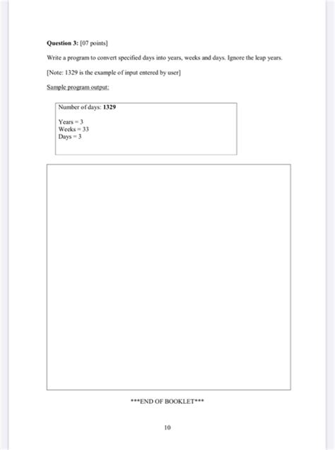 Solved Question 3 07 Points Write A Program To Convert