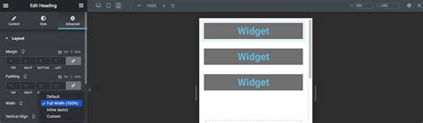 🐞 Bug Report Custom Widget Width Not Working On Tablet Unless Desktop