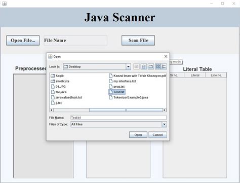 Github Muhammad Ali Saqibjava Compiler Scanner It Is The Scanner