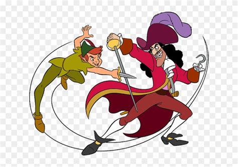 Peter Pan And Captain Hook Clip Art Peter Pan And Captain Hook Free Transparent Png Clipart