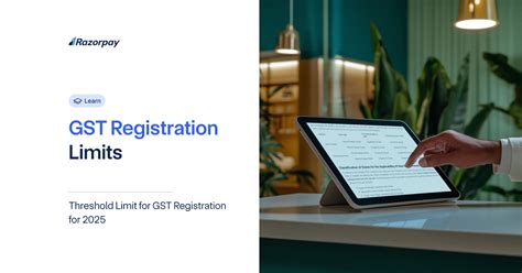 Gst Registration Limits Threshold Limit For Gst Registration For 2025