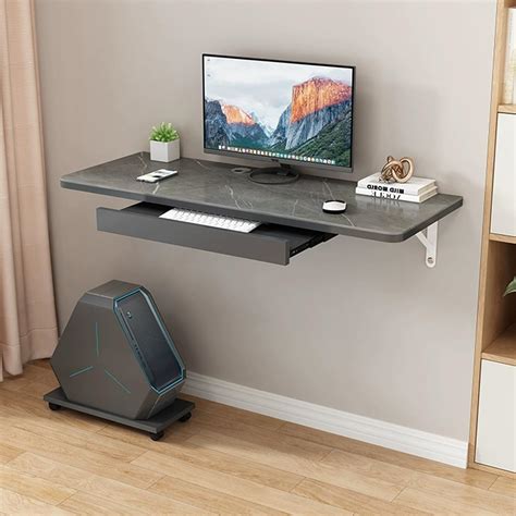 Wall Mounted Table Floating Laptop Desk Folding Desks For Small Spaces Space Saving Floating