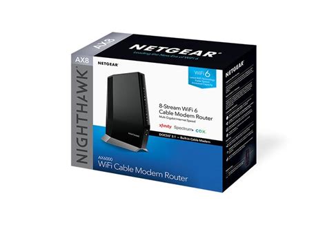 Nighthawk CAX DOCSIS Cable Modem Router With WiFi NETGEAR