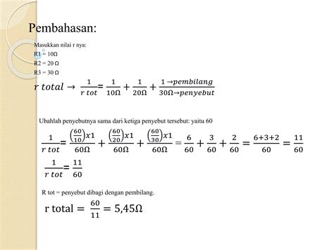 Menghitung Resistor Paralel Pptx