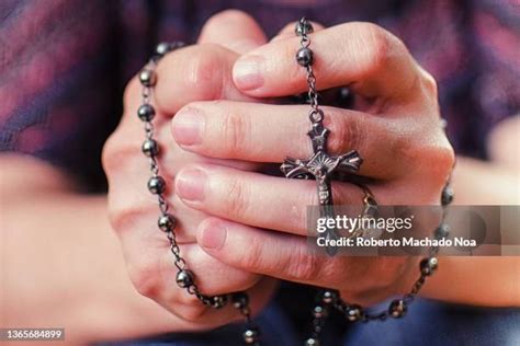 Prayer Hands With Rosary