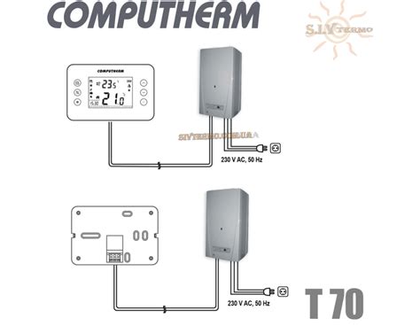 Програматор Computherm T70 дротовий тижневий цифровий 1 344 90 грн Computherm Computherm T70