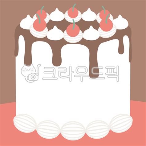 생일 케이크 메모 메모지 떡메 사진이미지일러스트캘리그라피 Slea작가