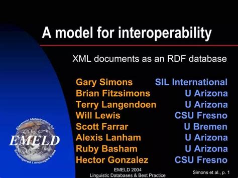 PPT A Model For Interoperability PowerPoint Presentation Free Download ID