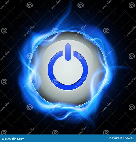 Power Button Thin Line Icon Switch Vector Illustration Isolated On White On Off Button Outline
