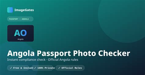 Angola Passport Photo Checker Instant Compliance Tool