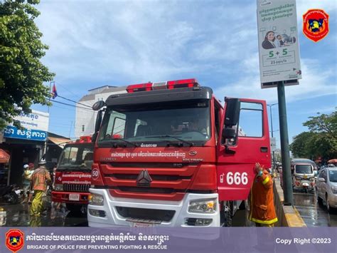 ភ្លើ ង ឆេះក្នុងផ្សារពោធិ៍ចិនតុងមួយកន្លែង បណ្តាលឱ្យខូចខាតតូបចំនួន
