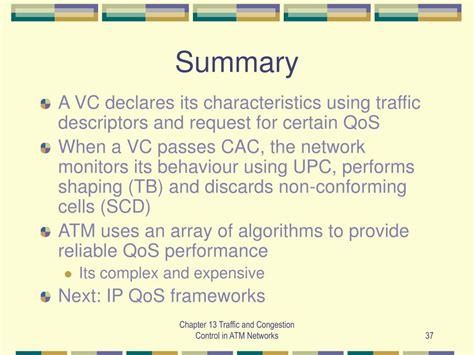 Ppt Traffic And Congestion Control In Atm Networks Powerpoint