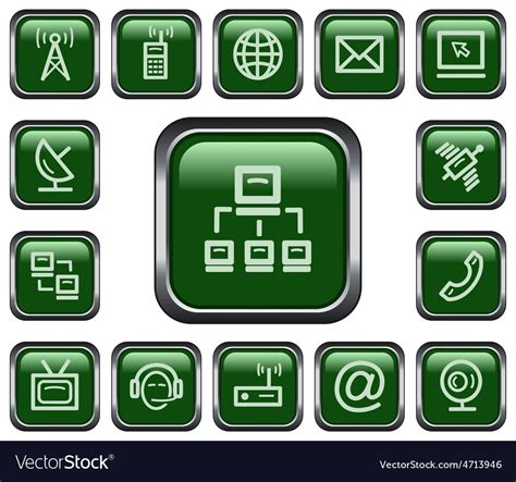 Communication Buttons Royalty Free Vector Image