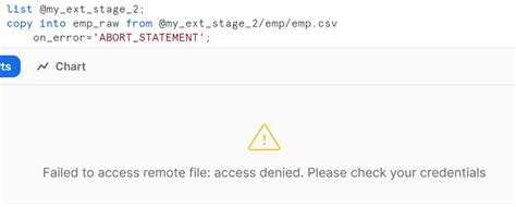 amazon web services failed to access remote file access denied please check your credentials