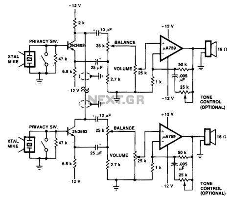 Circuit Diagram Wireless Intercom Phone