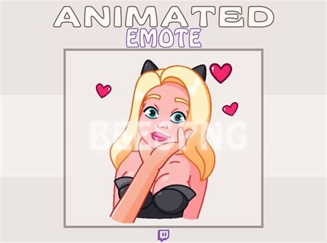 Animated Twitch Emote Cheek Squeeze Emotes For Twitch Girl Emotes Anime Emotes Cute