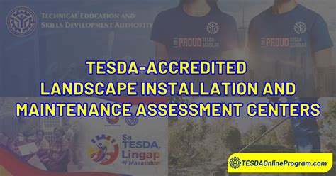 List Of Tesda Accredited Landscape Installation And Maintenance Training Assessment Centers