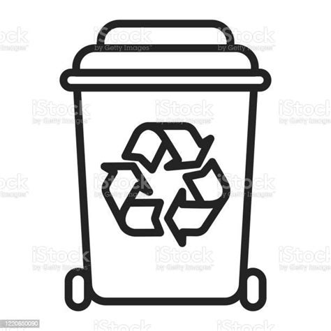 폐기물 재활용 라인 검은 색 아이콘입니다 폐기물 제로 라이프스타일 환경 보호 웹 페이지 앱에 서명합니다 0명에 대한 스톡 벡터 아트 및 기타 이미지 Istock