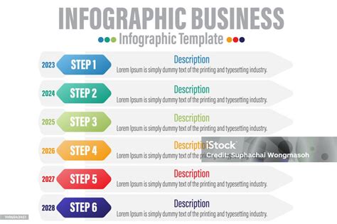6단계 단계 로드맵 옵션 이정표 타임라인 프로세스 또는 워크플로가 포함된 6개의 옵션 종이 메모 모양 요소 비즈니스 데이터