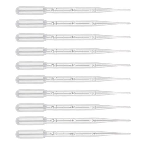 10 개의 플라스틱 파이펫 3ml 측정 투명 파이펫 전달 파이펫 실험실 교실 경험을 위한 Temu South Korea