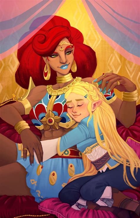 Urbosa X Zelda Tumblr Zelda Personajes Arte De Personajes