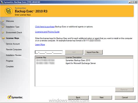 Install And Create Backup Jobs With Symantec Backup Exec 2010 R3 Exchange Windows Noob Com
