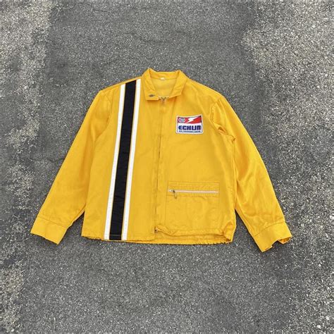 1997 Vintage Echun Racing Windbreaker Coat Small Mens Depop