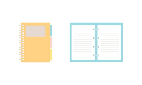 Notebook Pages Vector Art At Vecteezy