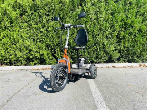 Електрическа Триколка A3 750w Задно Предаване Orange Електрически скутери тротинетки