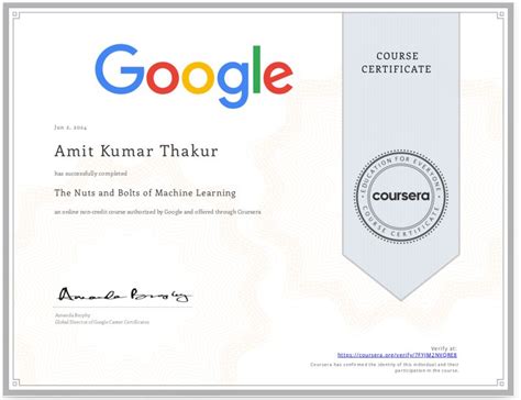 Amit Kumar Thakur On Linkedin Machinelearning Datascience Coursera