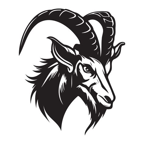 Head Of Goat Vector Illustration Goat Logo 22665741 Vector Art At Vecteezy