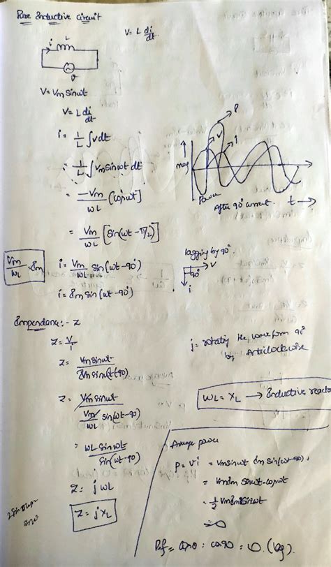 SOLUTION Pur Inductive Circuit Pure Capacitive Circuit Studypool