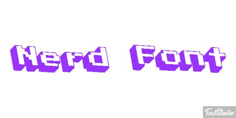 Nerd Font Font Animated  Logo Designs