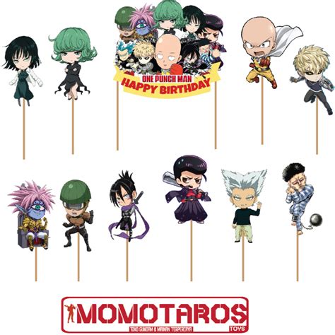 Onepunchman Chibi Cake Topper Set Shopee Philippines