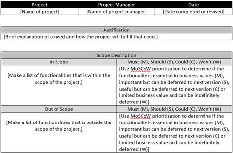 Project Scope Statement Templates 11 Free Word Excel Pdf Formats Free