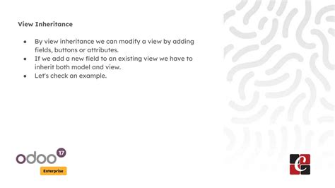 View Inheritance In Odoo 17 Odoo 17 Slides Pptx Technology