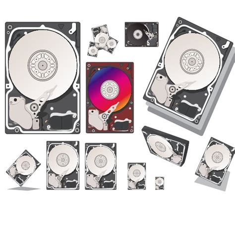 硬盘向量PACK eps PSD素材网