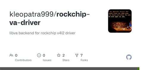 Github Kleopatra999rockchip Va Driver Libva Backend For Rockchip V4l2 Driver