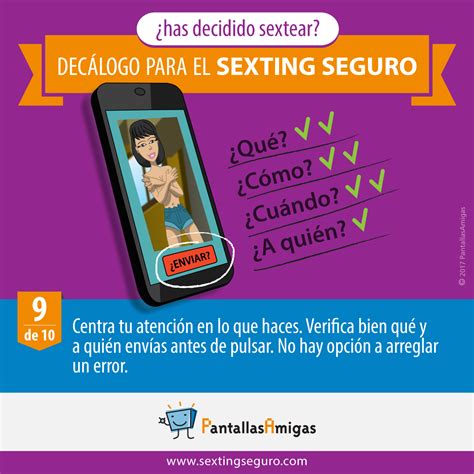 Has decidido hacer sexting Decálogo para sextear con menos riesgos