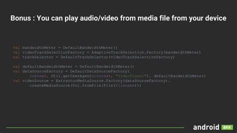 Playing Video With Exoplayer Android Bangkok 2018 Ppt