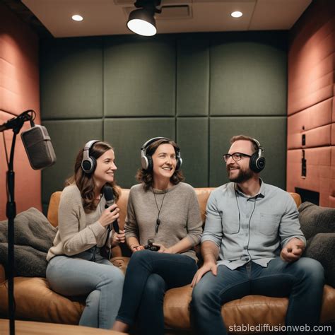 Podcast Studio Scene Stable Diffusion Online