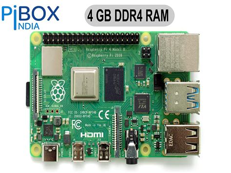 Raspberry Pi 4b 4gb Pibox India Raspberry Pi 4 Model B Sbc Iot Board