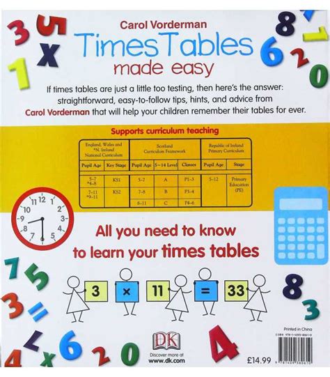 Times Table Made Easy Carol Vorderman 9781409380610